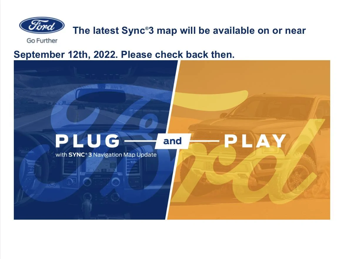 Sync 3 Navigation Map Update Coming Around September 12, 2022 | 2021 ...